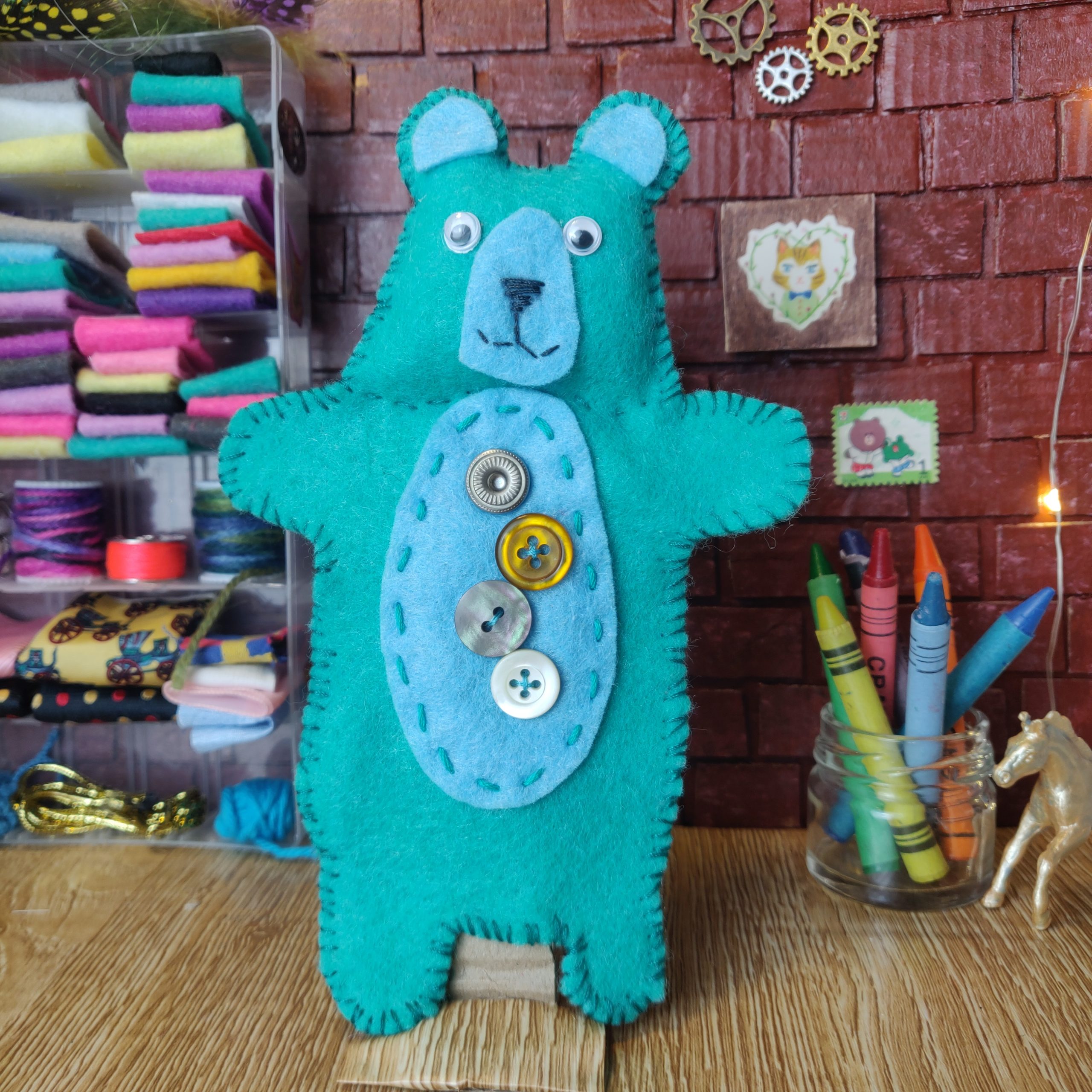 Oursons - Différentes couleurs et styles - Zocha Marionnettes